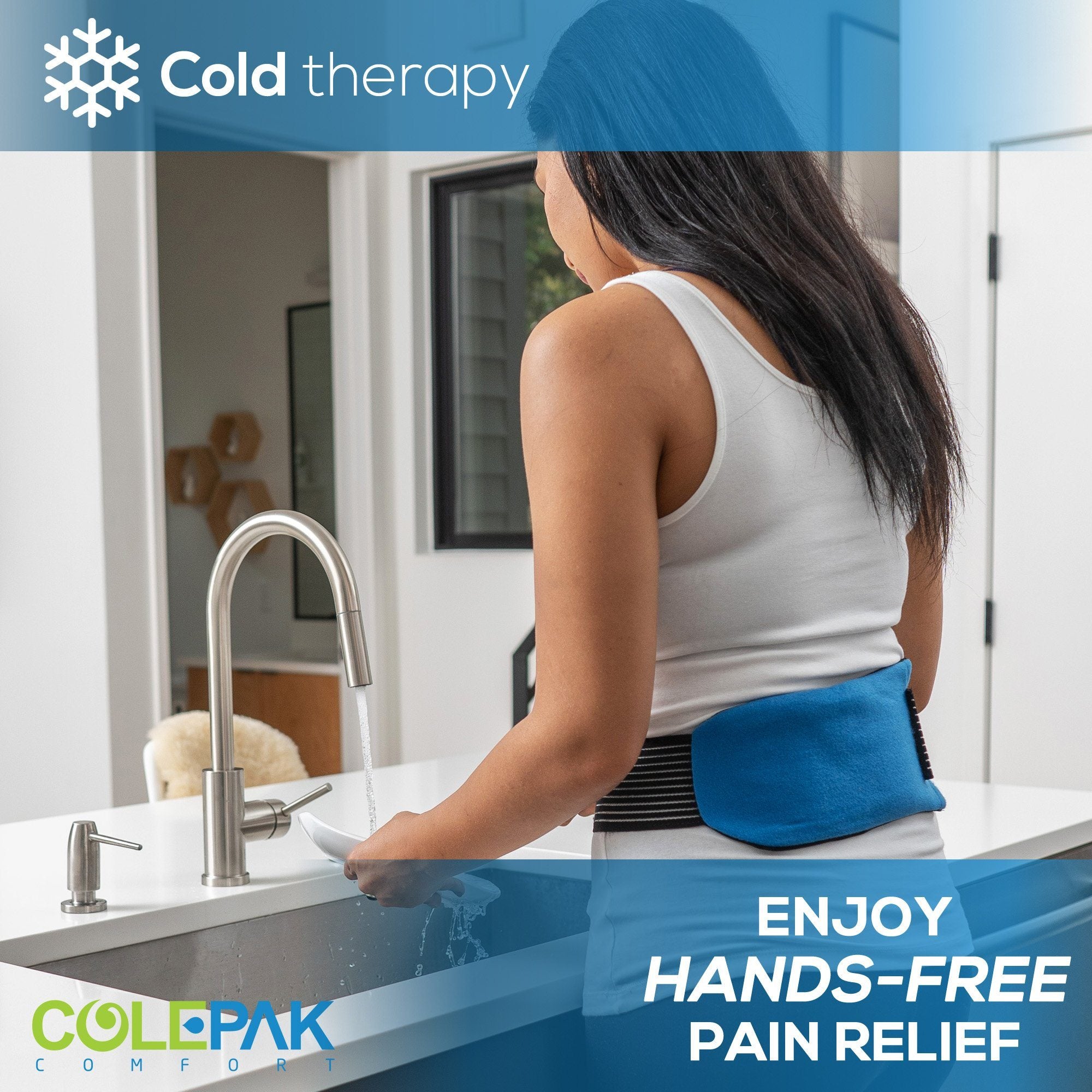 Hot & Cold Reusable Gel Ice Packs & Cover Wrap - ColePak Comfort – Easy ...